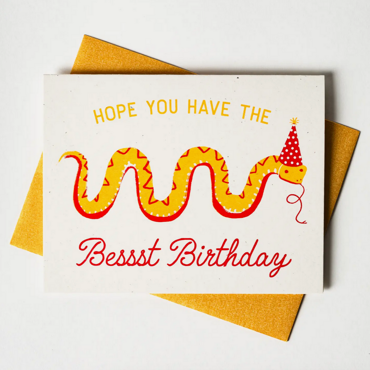 Bessst Birthday Snake - Risograph Card -birthday – TANTRUM