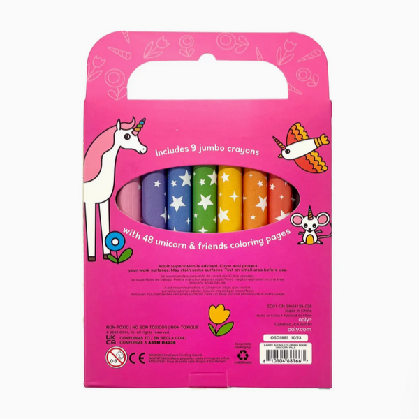 Carry Along Crayon & Coloring Book Kit -Unicorn Pals – TANTRUM