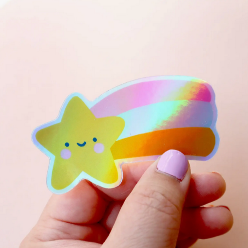 Holographic Shooting Star Sticker – TANTRUM